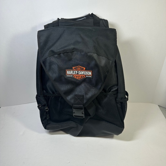 Harley-Davidson | Bags | Harley Davidson Bar Shield Logo Backpack ...